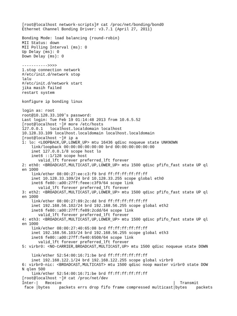 Setting Ip Bonding Linux | PDF | Booting | Bios