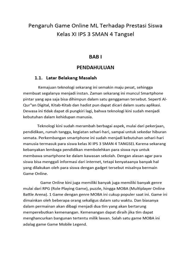 Karya Tulis (Haecal Hidayat) XI IPS 3 | PDF