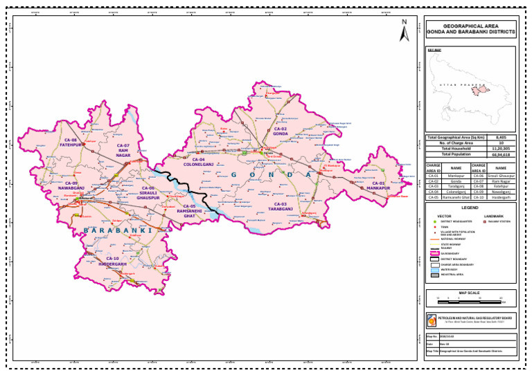 Geographical Map of Barabanki | PDF