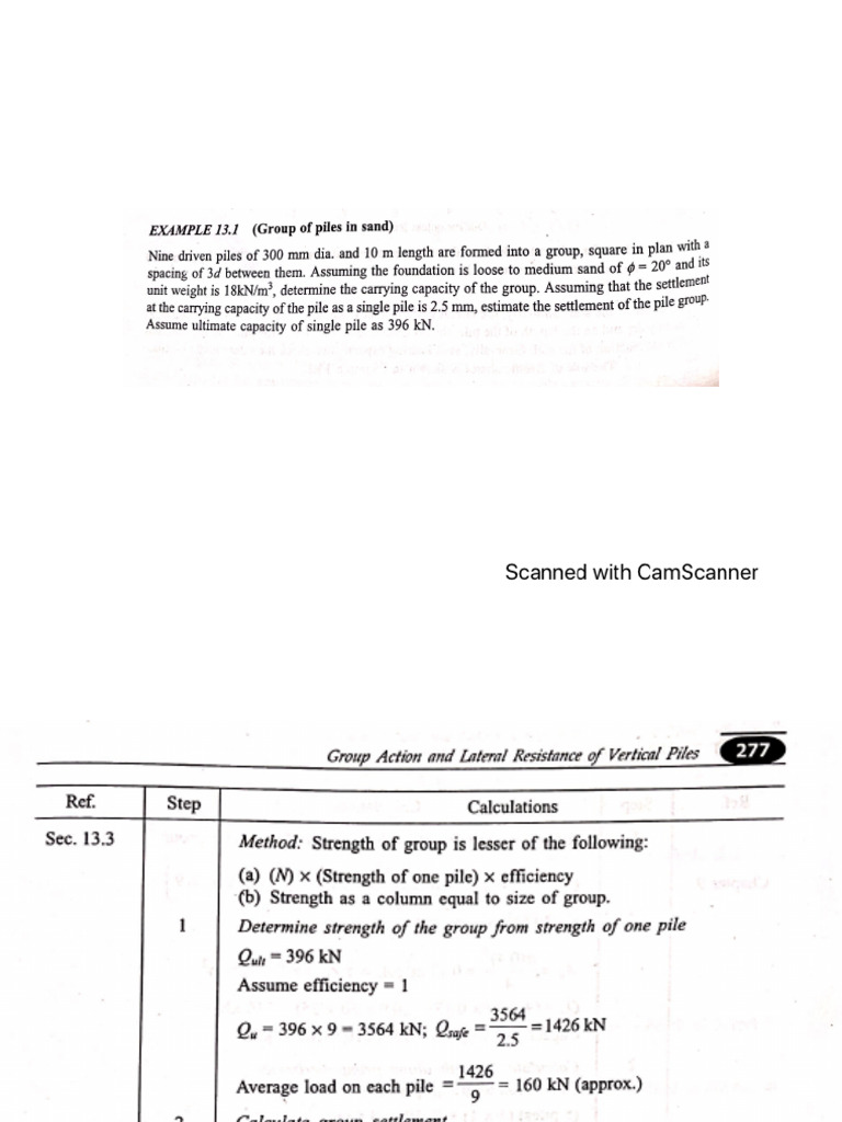 Pile group - problem | PDF
