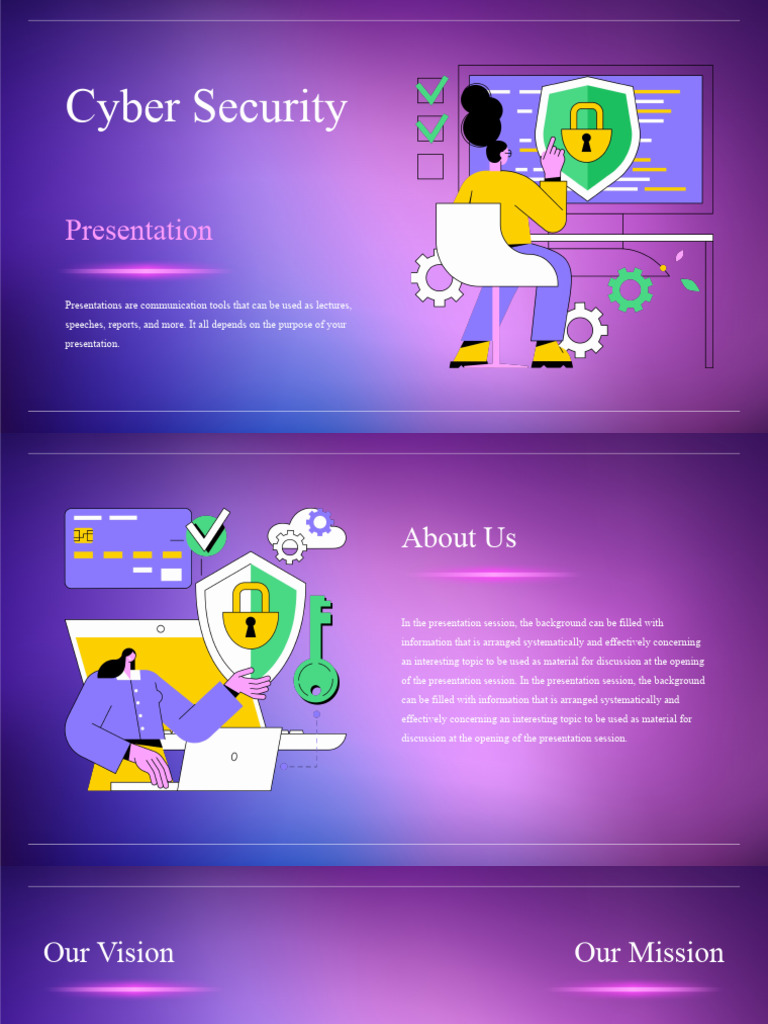 Cyber Security Presentation Overview | PDF | Computer Networking ...