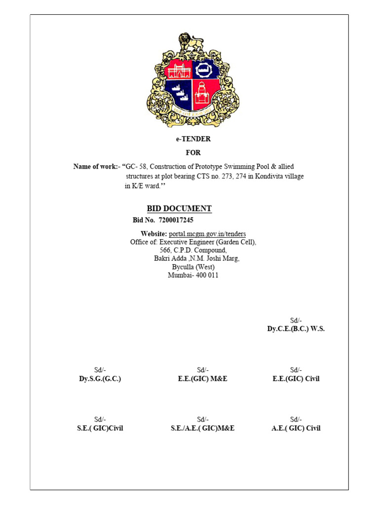 BMC Swimming Pool | PDF