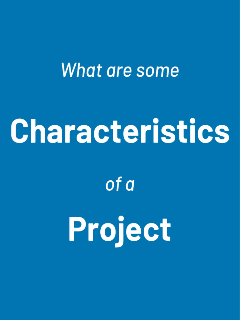 03 Project Characteristics | PDF | Career & Growth | Business