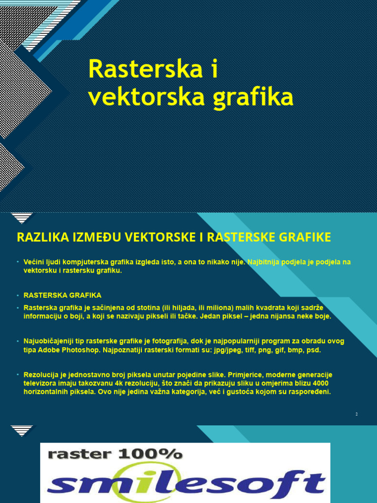 Rasterska I Vektorska Grafika | PDF