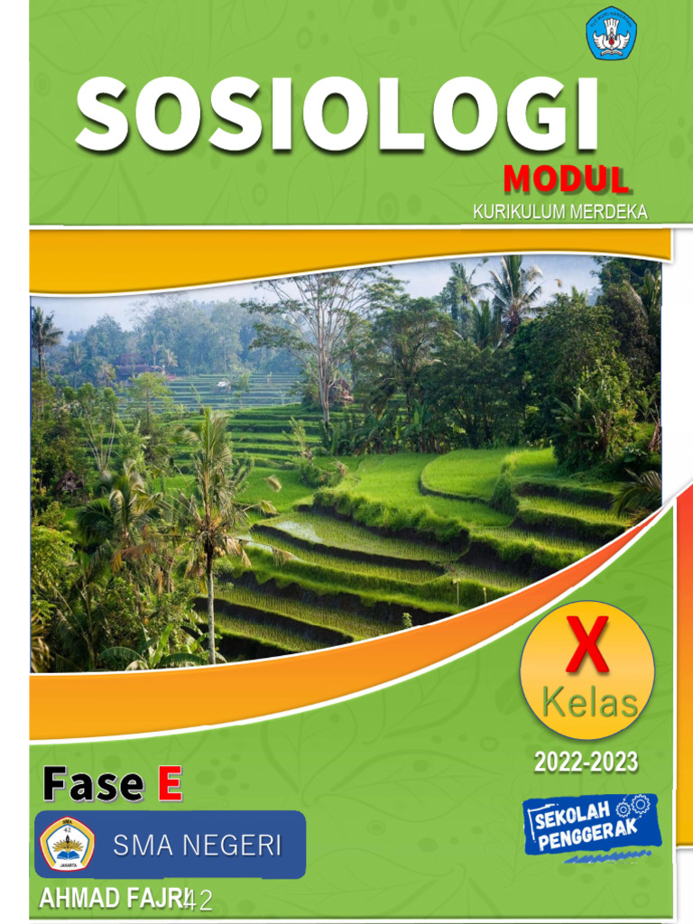 Modul Sosiologi Kelas X Fase E | PDF