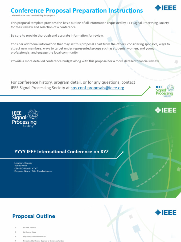 IEEE SPS Conference Proposal Template | PDF | United States Dollar
