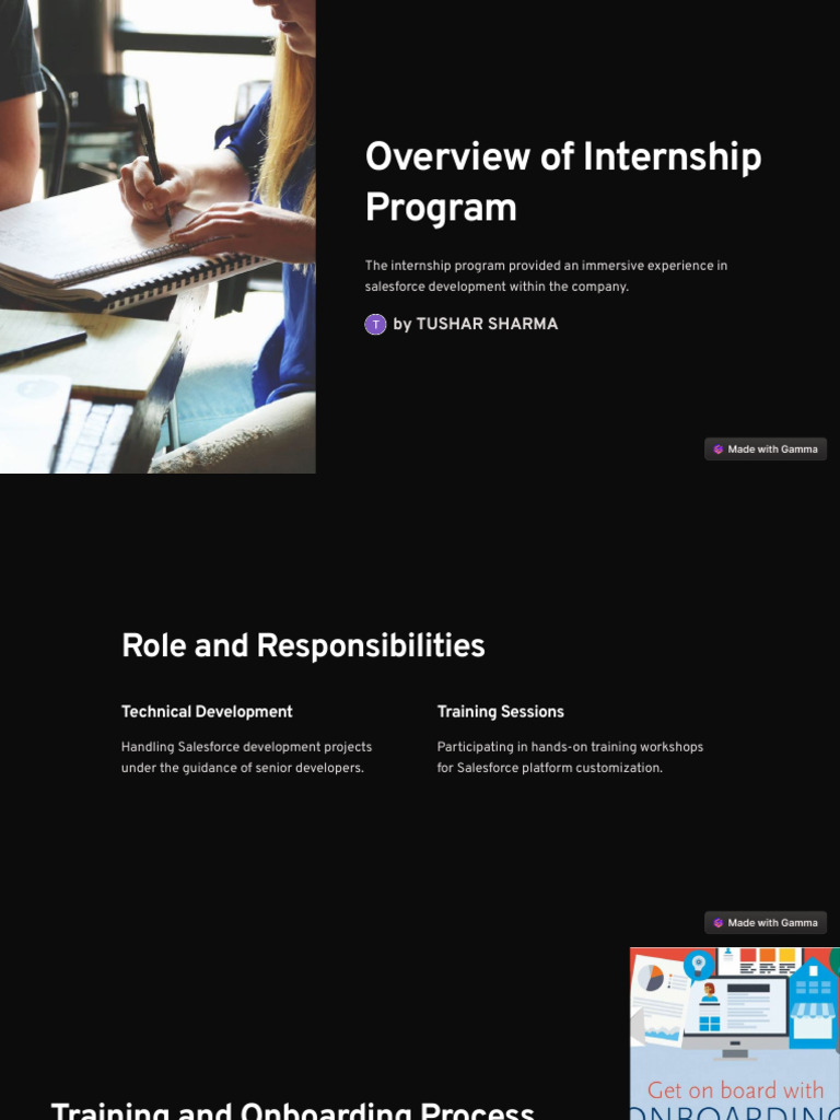 Overview of Internship Program | PDF | Cloud Computing | Mentorship