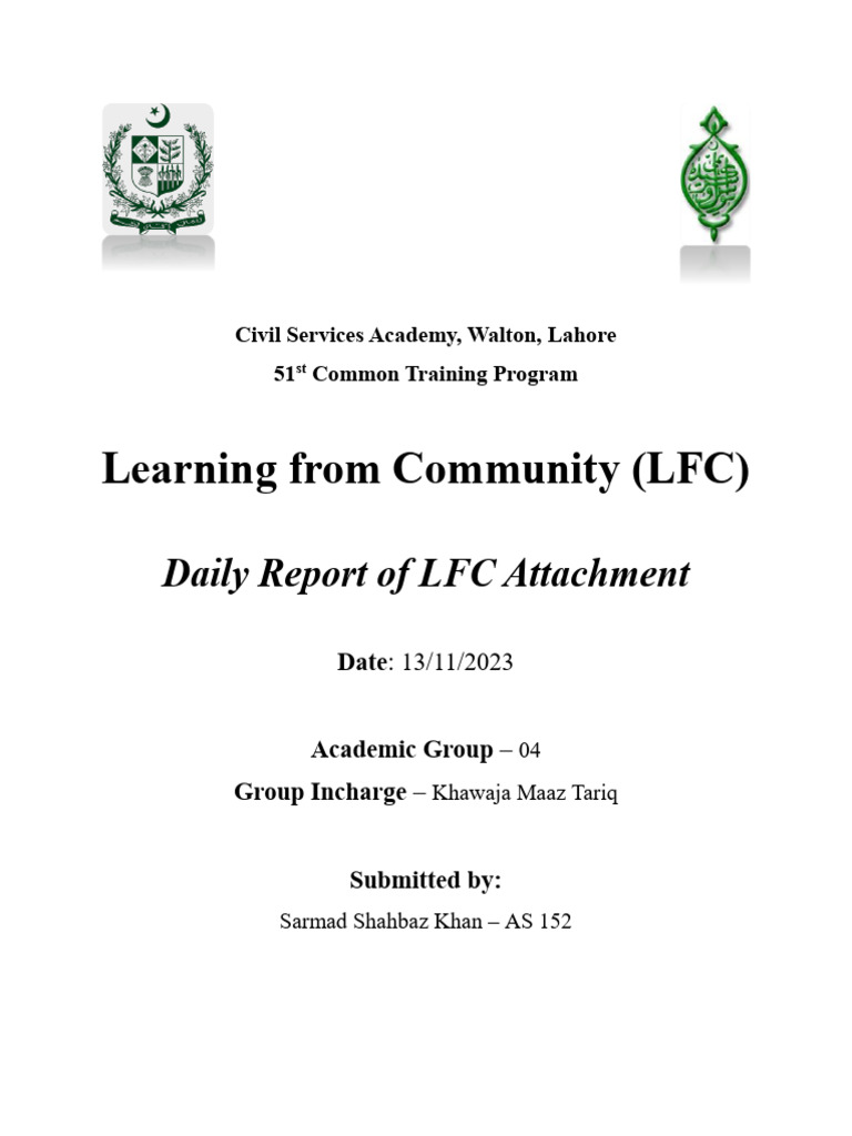 152 - Daily Report - LFC - 13nov2023 | PDF