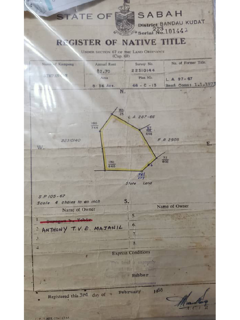 Kota Marudu 5.36 Ekar-1 | PDF