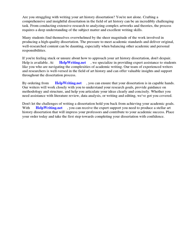 Art History Dissertation Examples | Download Free PDF | Thesis | Gender