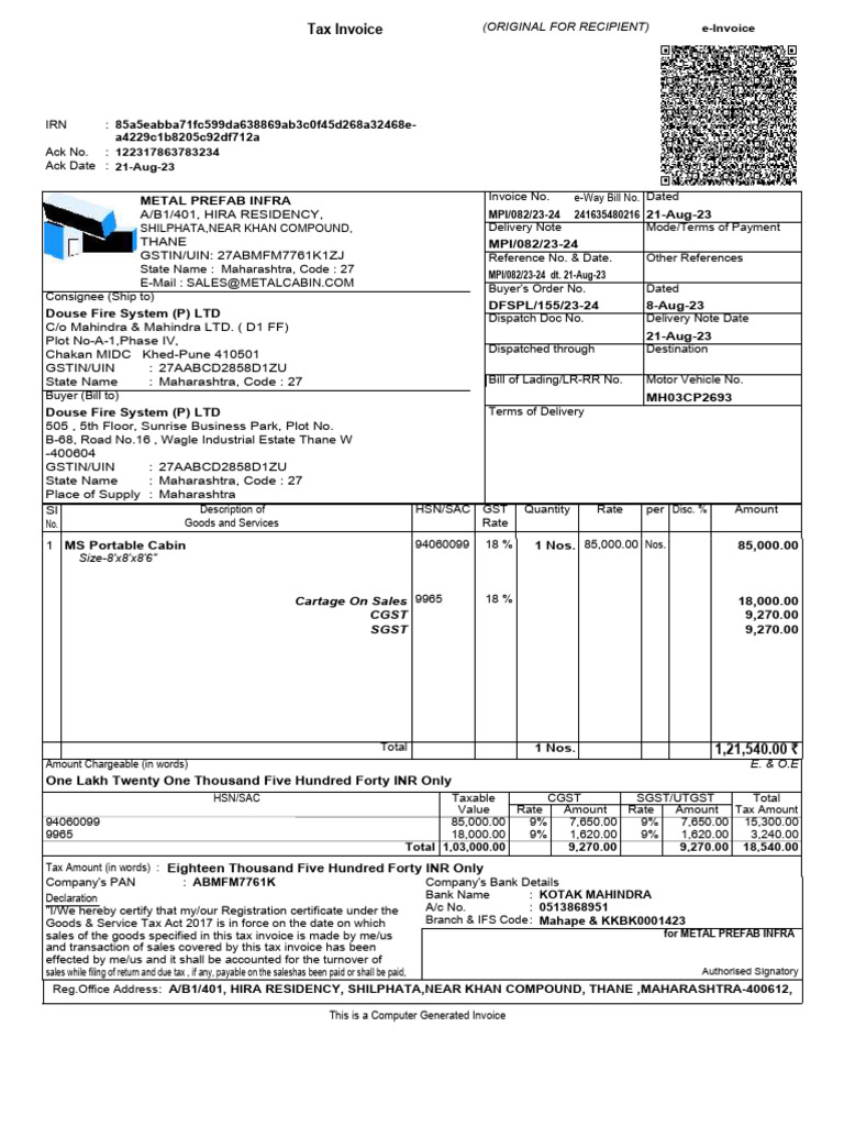 082 Douse Fire | PDF | Invoice | Taxes