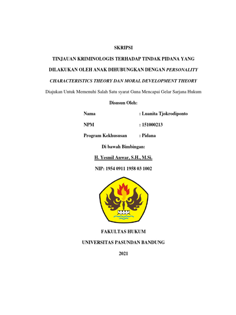 Skripsi Hukum Baru | PDF | Pengembangan Diri | Kesehatan Holistik