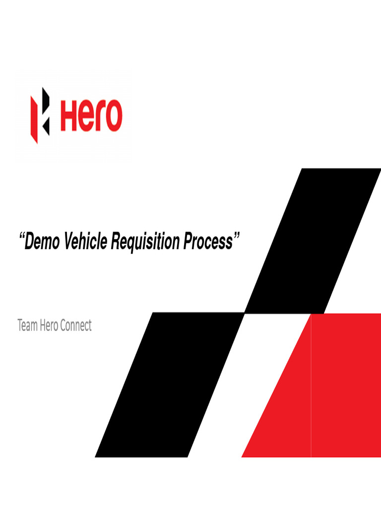 User Manual_Demo Vehicle Requisition Process | PDF