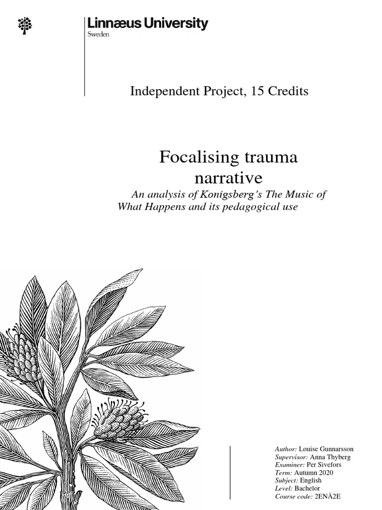 Focalizing Trauma Narrative Article | PDF