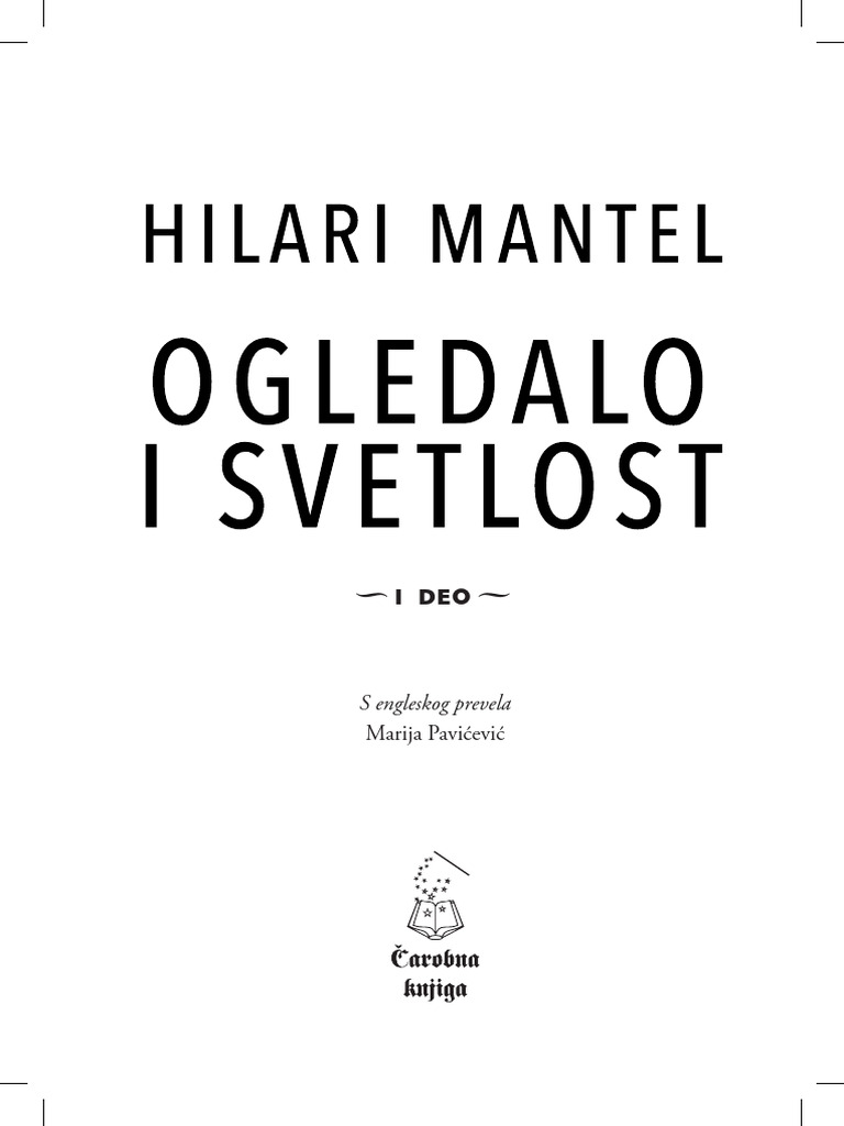 Ogledalo I Svetlost 1. Tom Prelistavanje | PDF