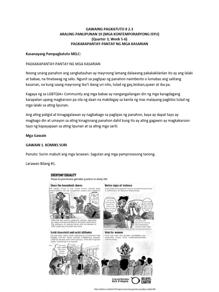 Pagkakapantay Pantay | PDF