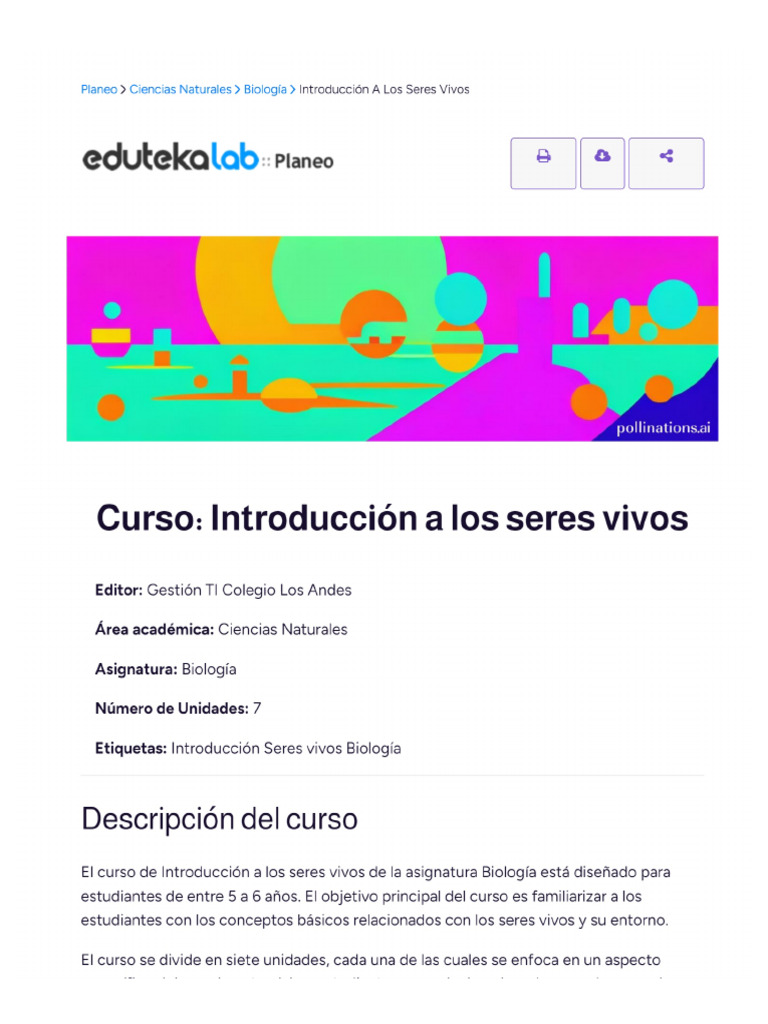 Introducción A Los Seres Vivos | PDF