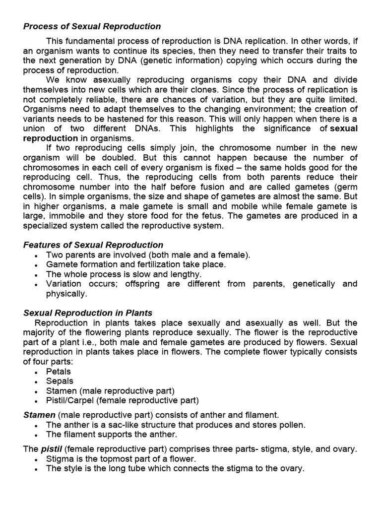 Sexual Reproduction in Plants | PDF | Flowers | Sexual Reproduction Sexual Reproduction in Plants | PDF | Flowers | Sexual Reproduction