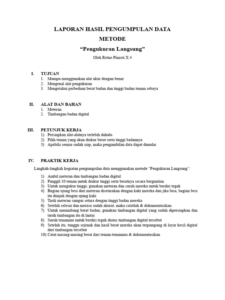 Laporan Metlit | PDF