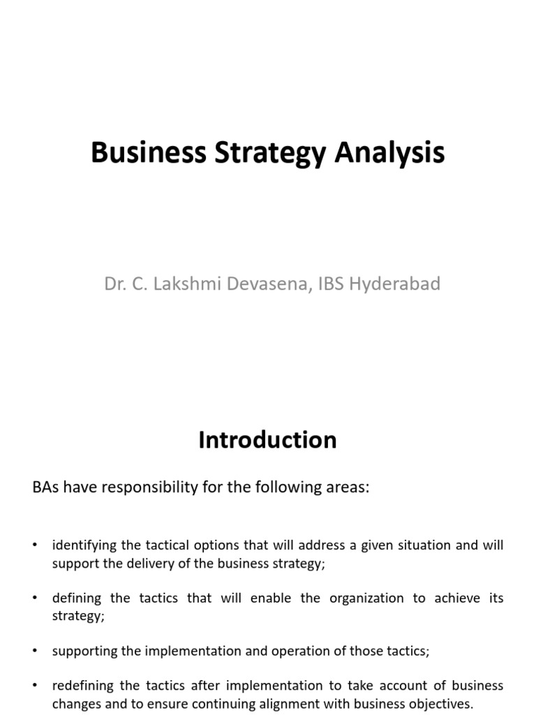 Class 8&9 - Business Strategy Analysis | PDF | Swot Analysis ...