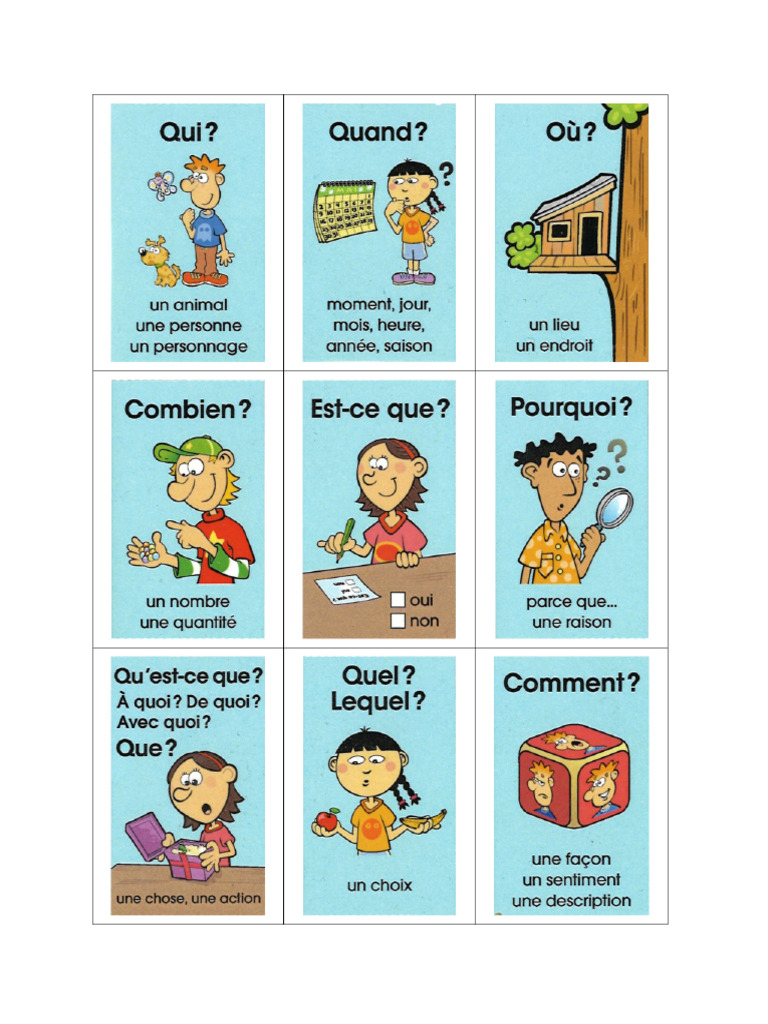 F01 Les Mots Interrogatifs 2 | PDF