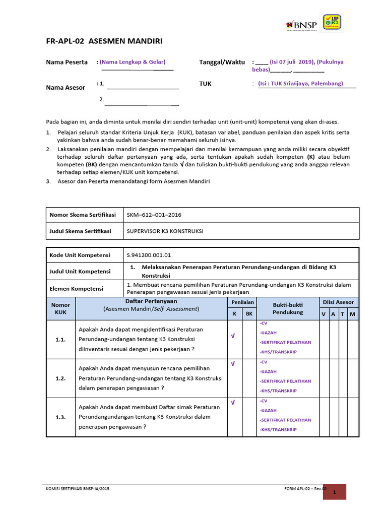 2019 - 9maret - Cara Isi Apl 2 | PDF