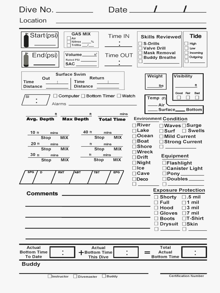 Technical-Dive-Log XD | PDF