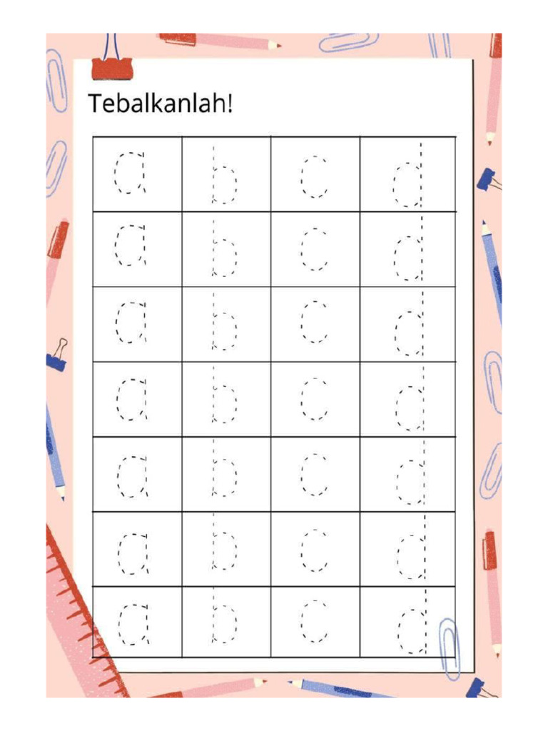 Worksheet Membaca Dan Menulis | PDF