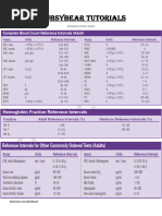 Childrens FBC Reference Ranges | PDF | Clinical Medicine | Cell Biology