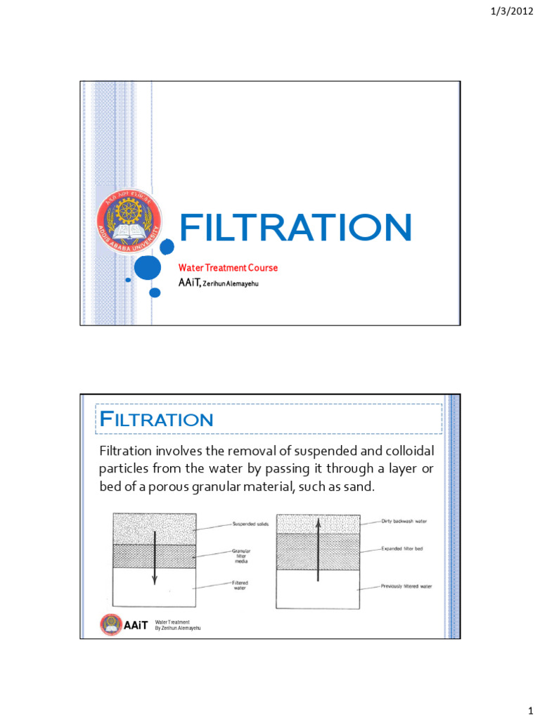 ?filtration ? | PDF | Filtration | Water Purification