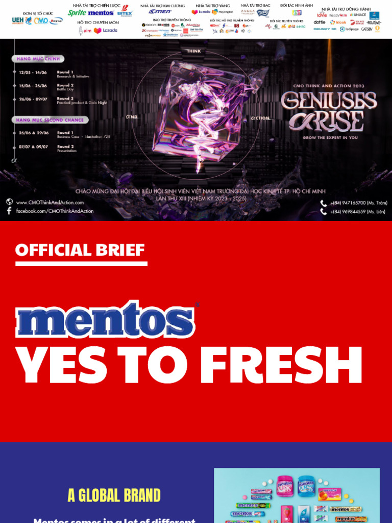 Mentos Marketing Strategy 2022 | PDF | Foods | Food And Drink