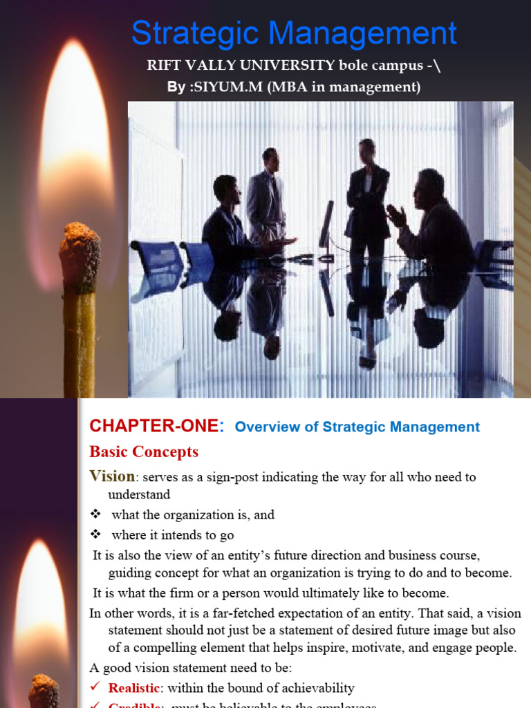 Overview of Strategic Management Concepts | PDF | Inflation | Money