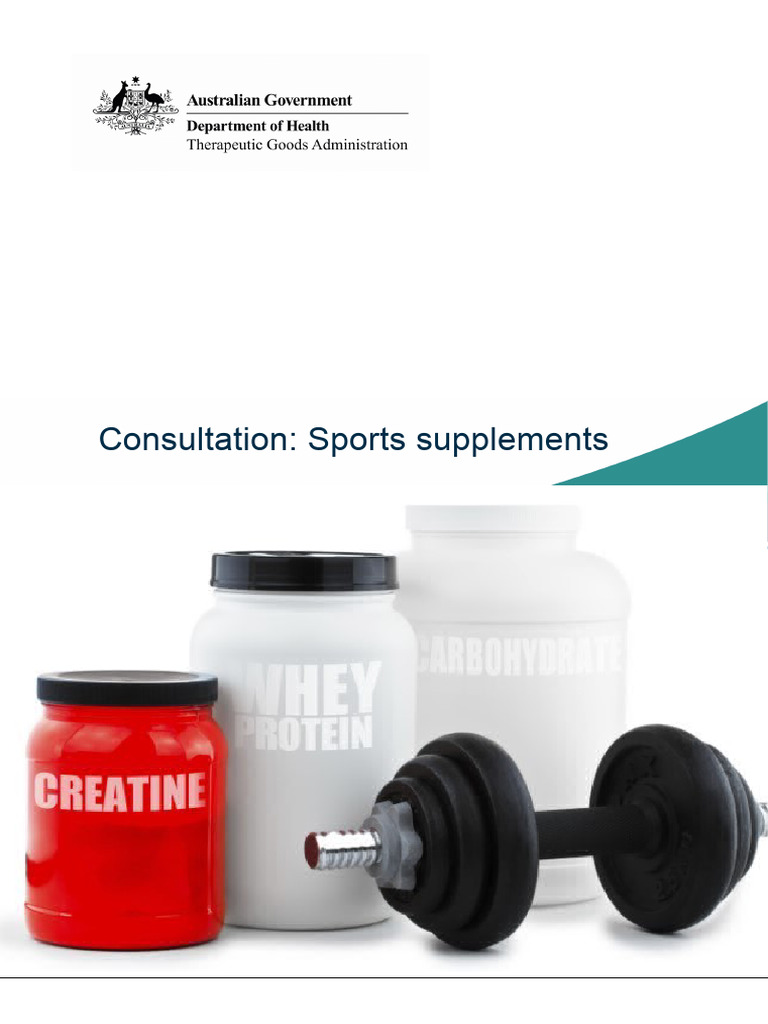 Consultation Proposed Clarification Certain Sports Supplements Are ...