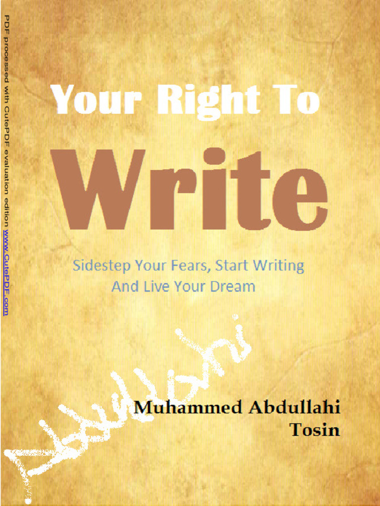 SAMPLE - RIGHT TO WRITE | PDF