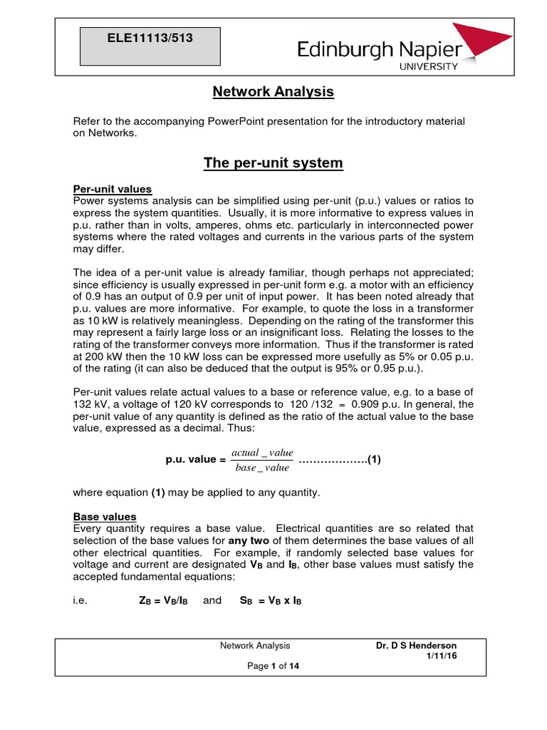 Lec 6 - Network Analysis | PDF | Electrical Impedance | Network Analysis (Electrical Circuits)