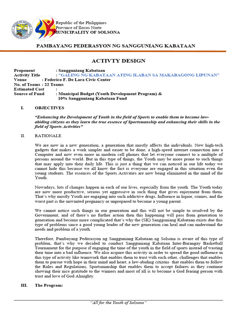 BKB Activity Design | PDF