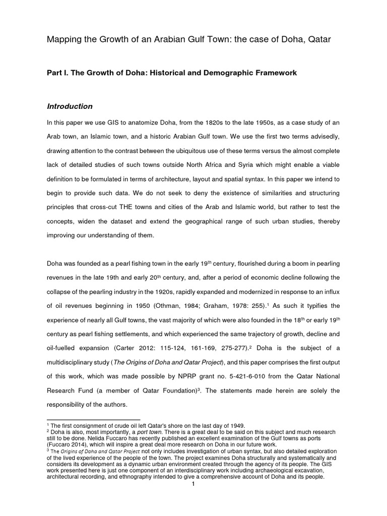 Carter - Doha | PDF | Doha | Qatar