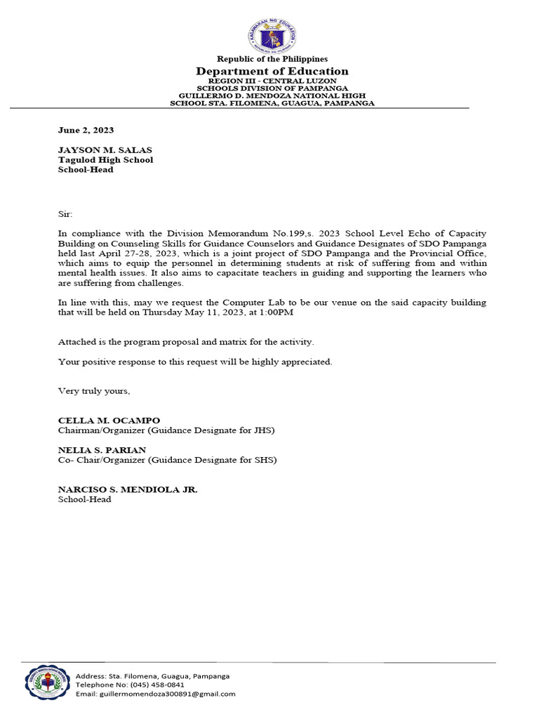 Proposal For Echo Capacity Building | PDF | Mental Health | Behavioural ...