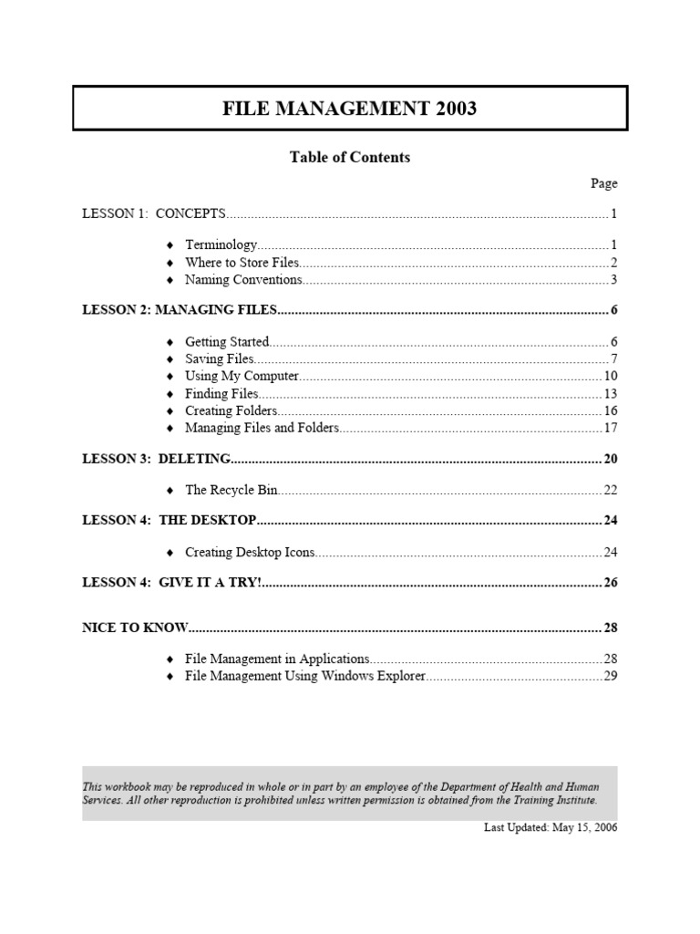 File Management | PDF