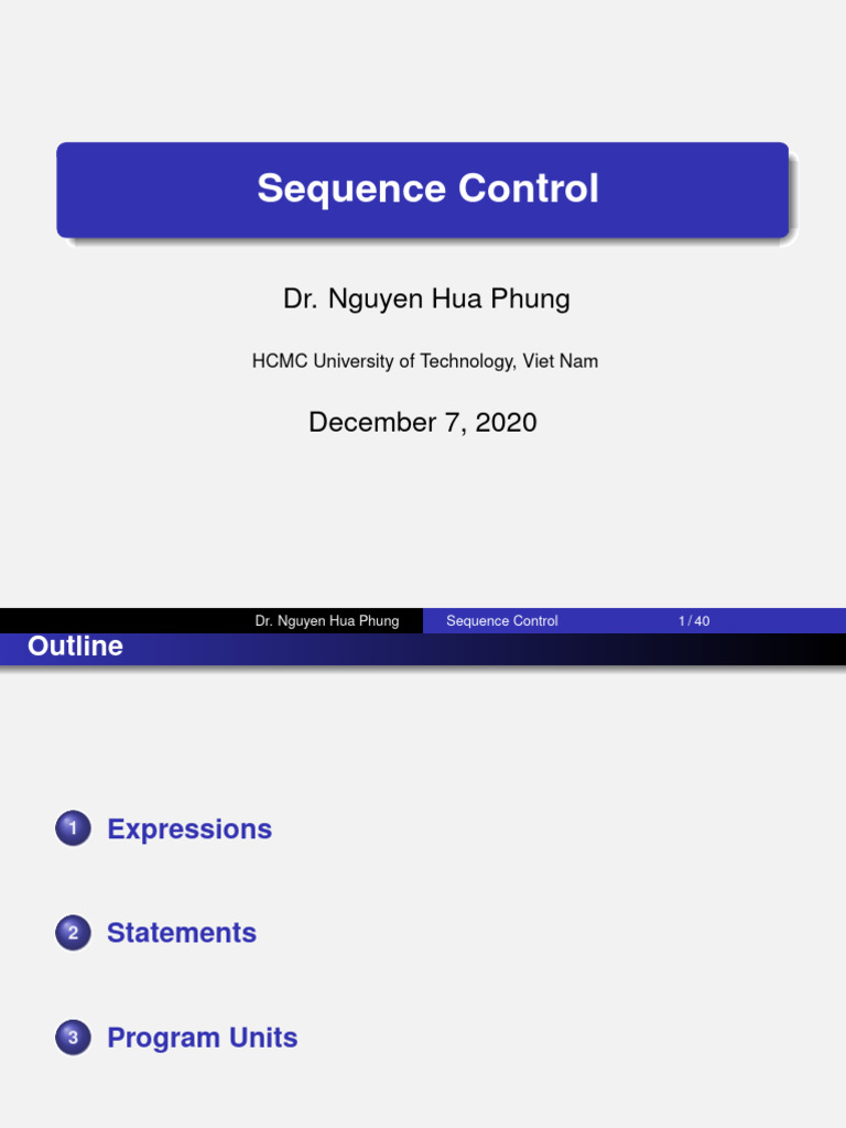 11-Sequence Control (Expressions, Statements) | PDF | Control Flow ... 11-Sequence Control (Expressions, Statements) | PDF | Control Flow ...