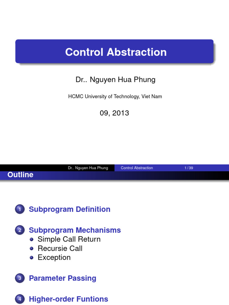 12-Sequence Control (Subprograms) | PDF | Parameter (Computer ...