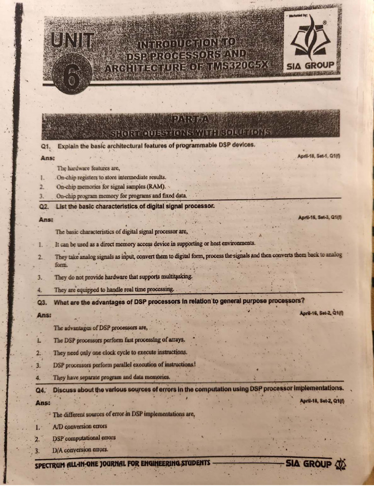 6th unit dsp (2) | PDF