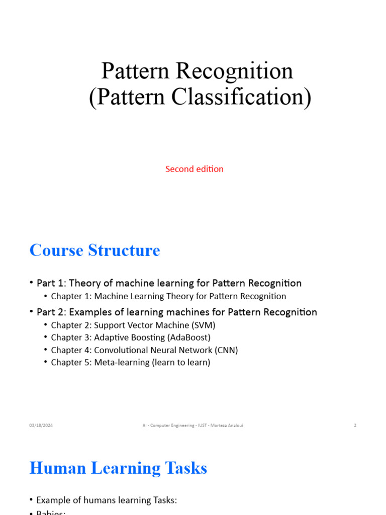 1.pattern Recognition (Pattern Classification) - LearningTheory | PDF | Machine Learning ...