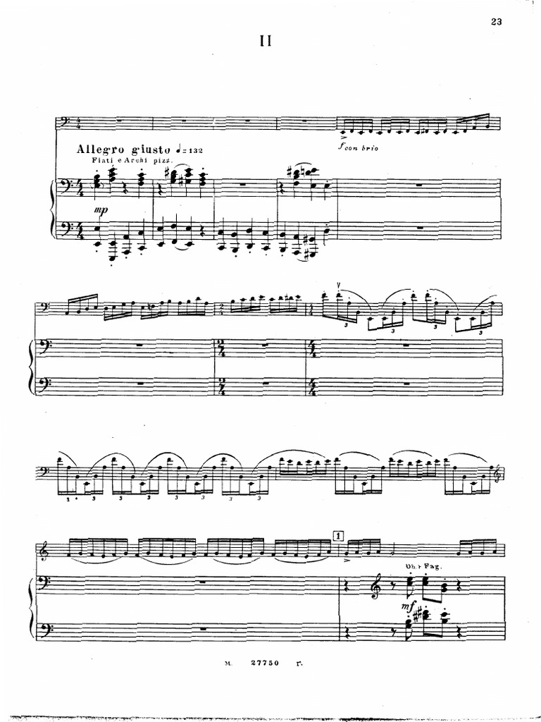 Prokofiev - Sinfonia Concertante in E Minor Op 125, Mov 2 | PDF