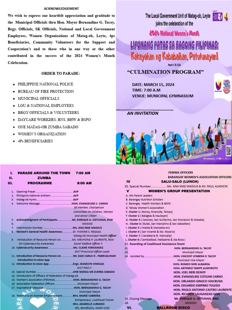 Acknowledgement Program | PDF