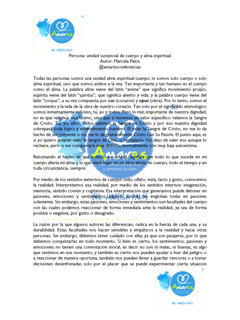 Persona y Dignidad | PDF | Alma | Ira