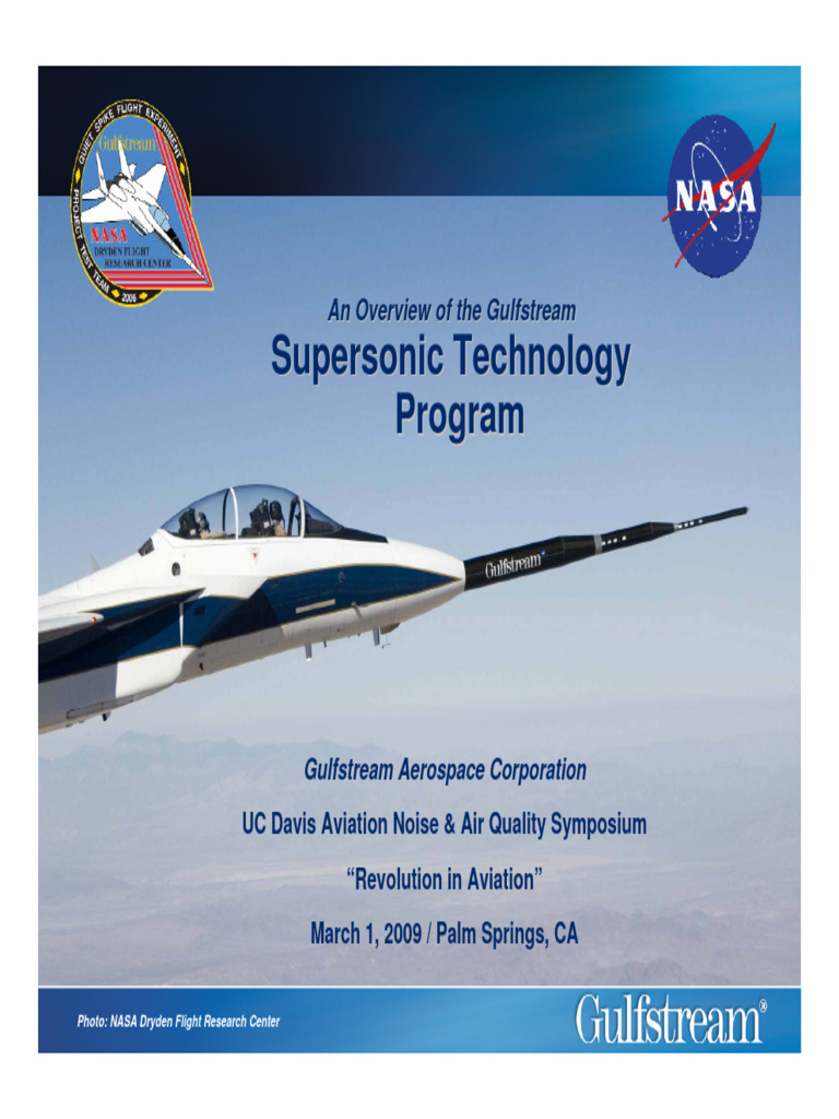 Palm Springs Symposium Gulfstream | PDF | Supersonic Speed | Aerospace