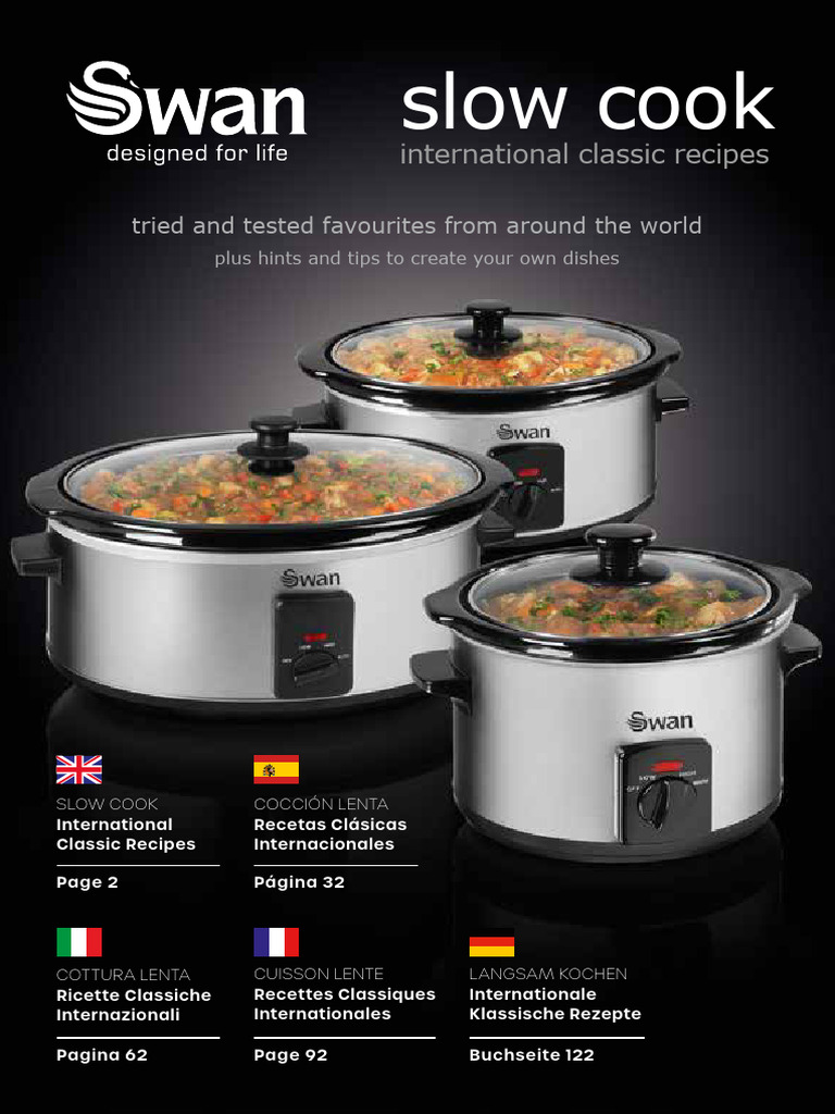 Swan Slow Cooker Recipe Collection | PDF | Slow Cooker | Soup