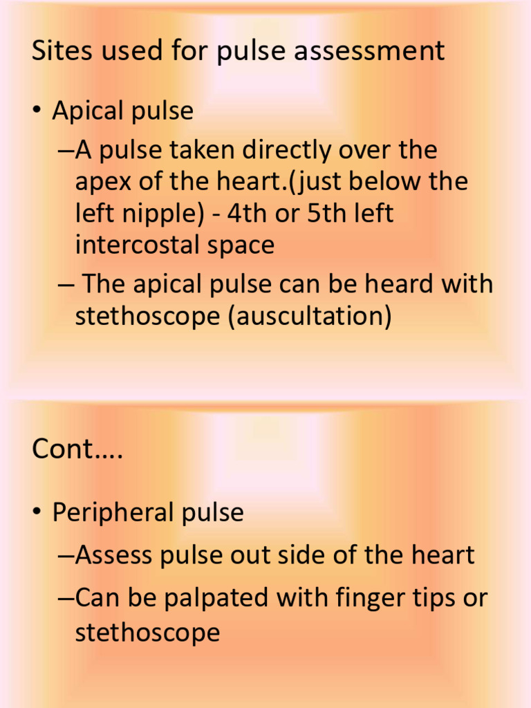 Pulse Assessment | PDF