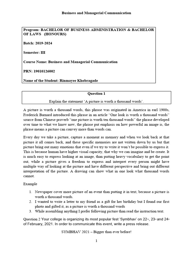 Business and Managerial Communication | PDF | Communication | Emotions